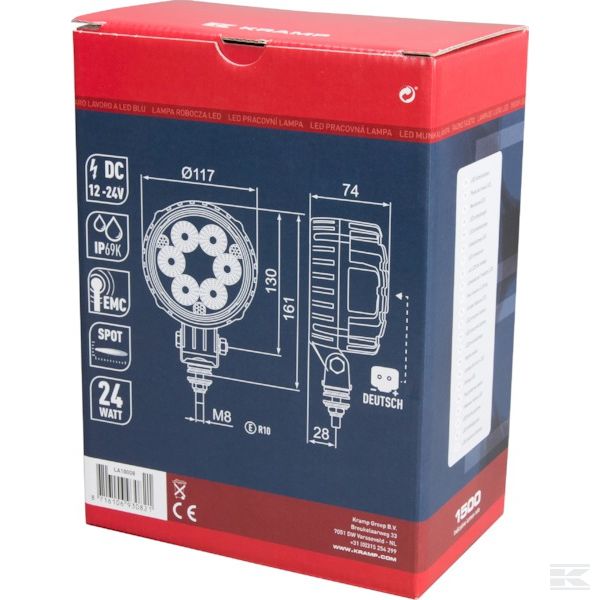 LED Darba lampa 24W, 1500lm, punkts, LED darba gaismas, Lukturi ...